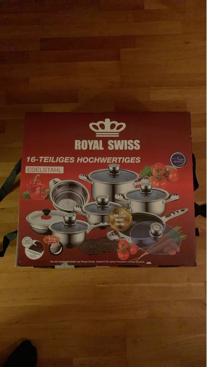 16-Piece Royal Swiss Stainless Steel Cookware Set (Neu und ...