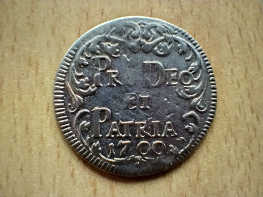 Schweizer Kantonsmünze des Kanton Zürich / Jahr 1700 (Gebraucht) in Jona für CHF 36.5 – mit ...