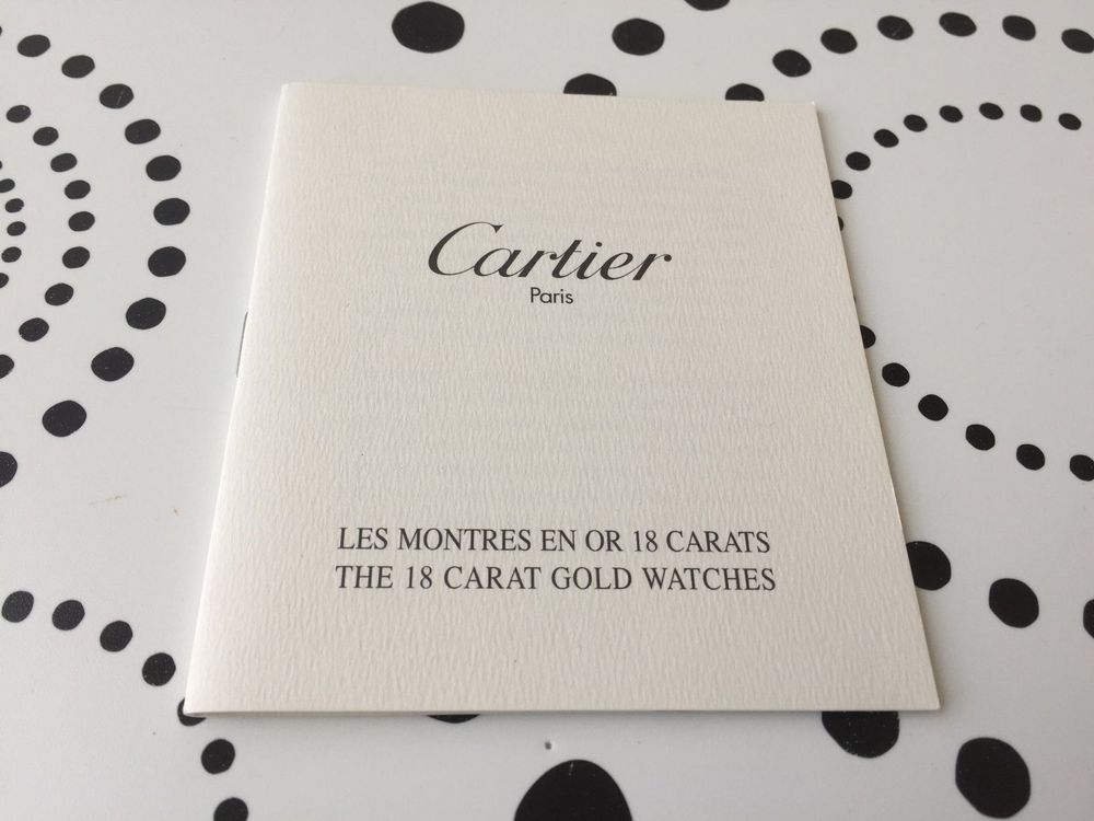 CARTIER PARIS ORIGINAL - BOOKLET - FR - DE - NEW !!! | Kaufen auf Ricardo