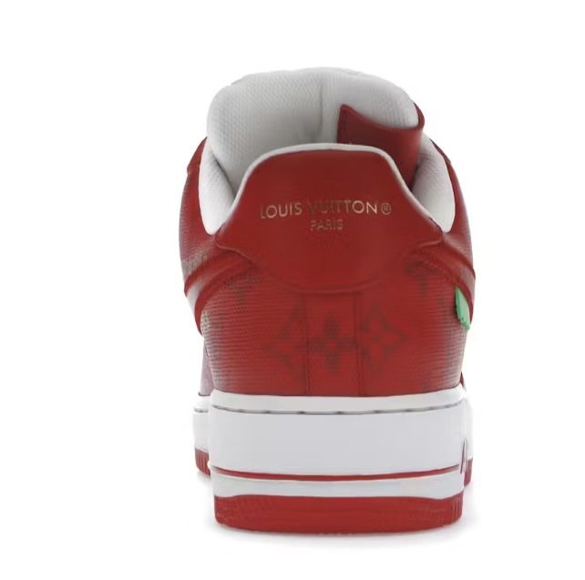 Louis Vuitton Nike Air Force 1 Low by Virgil Abloh red (Neuf avec ...