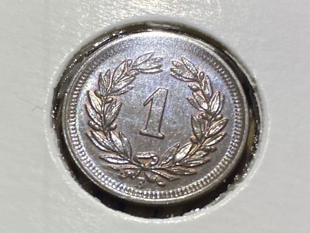 Schweiz 1 Rappen 1938 unz ++ dunkle Perlmutt Patina ++ (Neu (gemäss Beschreibung)) in Speicher ...