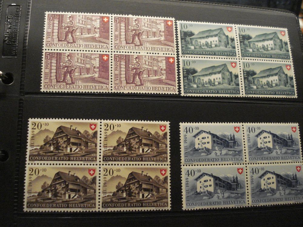 Pro Patria Satz 4erblock 1949 * | Kaufen auf Ricardo