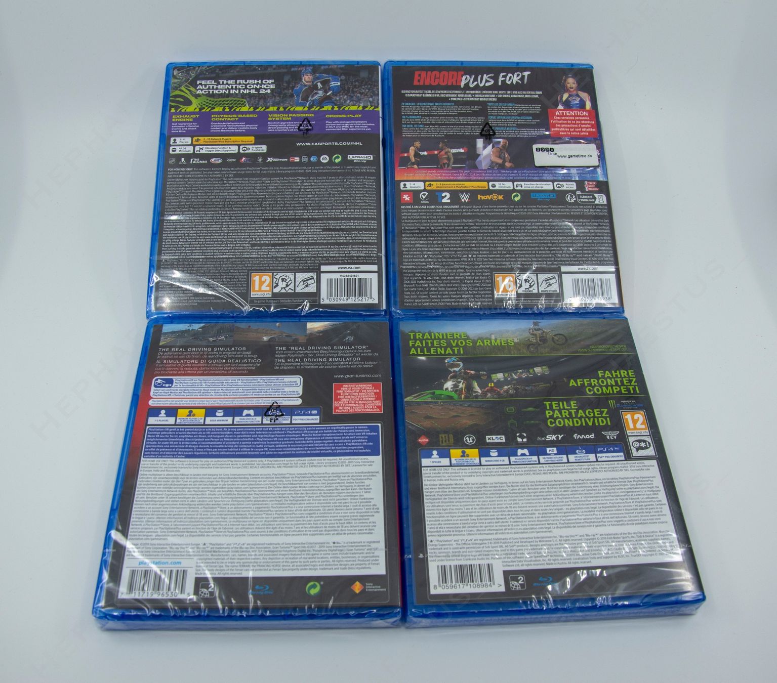 4x PS5/PS4 - NHL 24, WWE 2K23, GT Sport, Supercross 2 NEU (Neu und ...