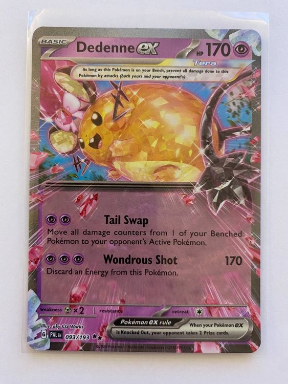 Pokemon Dedenne EX 093/193 Paldea Evolved EN (Neu (gemäss Beschreibung ...