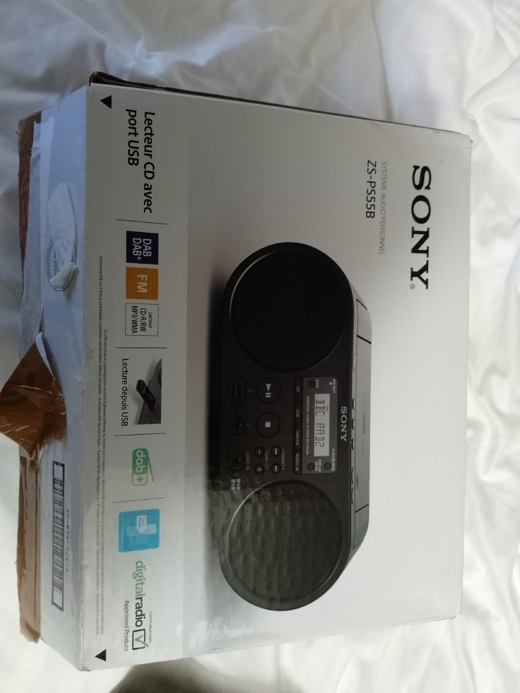 Boombox Sony, lecteur CD MP3 USB radio DAB+ FM (Neuf (Voir description ...