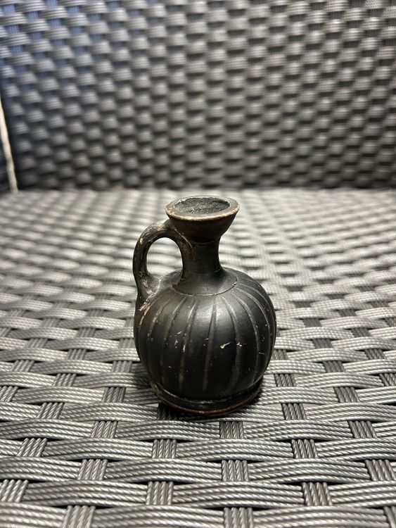 Antike Vase, schwarz, klein | Kaufen auf Ricardo