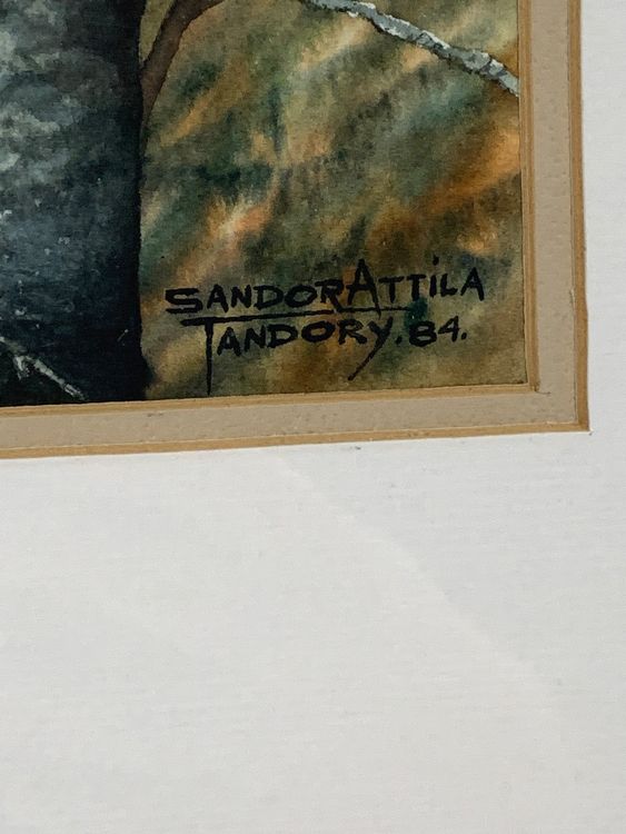 Sandor Attila Tandory (1941) Stilleben Apfelbaum Aquarell (Gebraucht ...