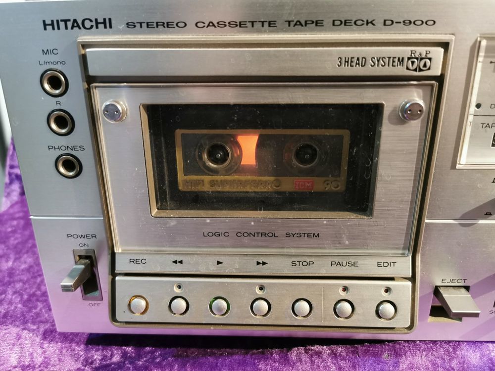 Schönes HITACHI D-900 3-Kopf Highend Tapedeck - Revidiert ! (Gebraucht ...