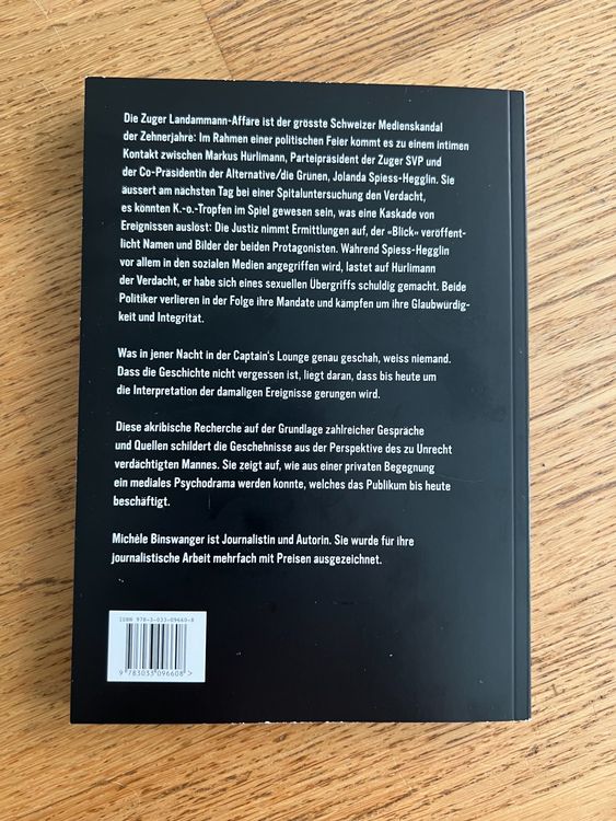 DIE ZUGER LANDAMMANN-AFFÄRE Buch Michele Binswanger (2023) (Gebraucht) in Hünenberg für CHF 16 ...