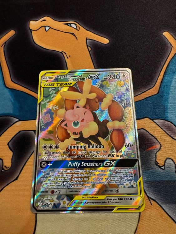 Mega Lopunny & Jigglypuff GX (CEC 226) - Cosmic Eclipse | Kaufen auf Ricardo