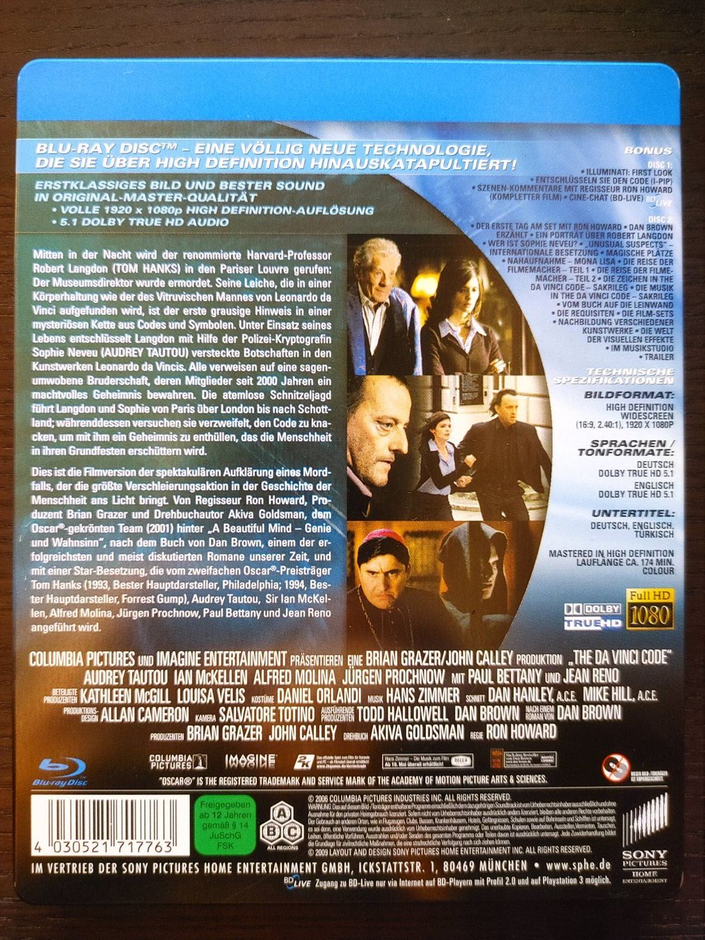 The Da Vinci Code - Sakrileg - Steelbook (Blu Ray) (Gebraucht) in Ibach ...