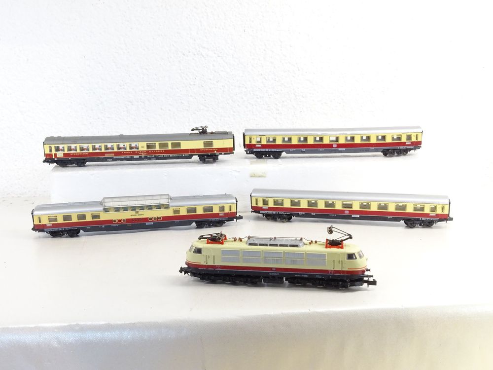 Arnold TEE Personenzug 5 teilig, BR103 109-5, Spur N (55) (Gebraucht ...