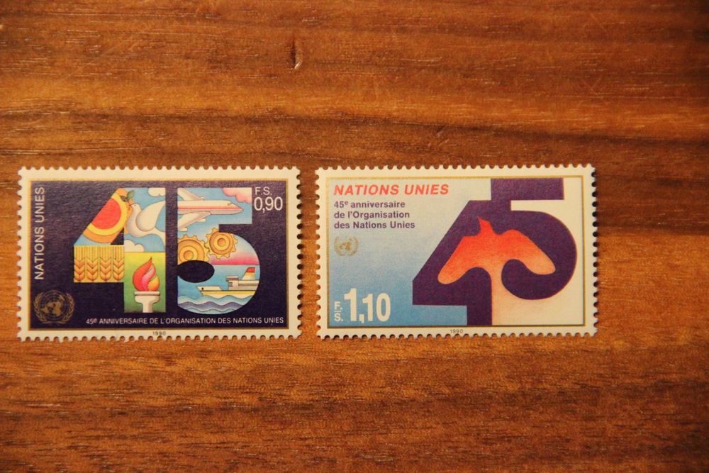 Nations Unies Genève 1990 - 45 Jahre Vereinte Nationen** | Kaufen auf ...