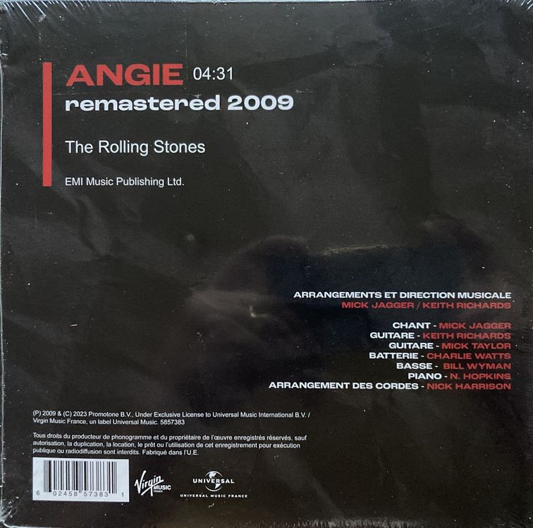 ROLLING STONES - ANGIE (Neu und originalverpackt) in Bottens für CHF 24 ...