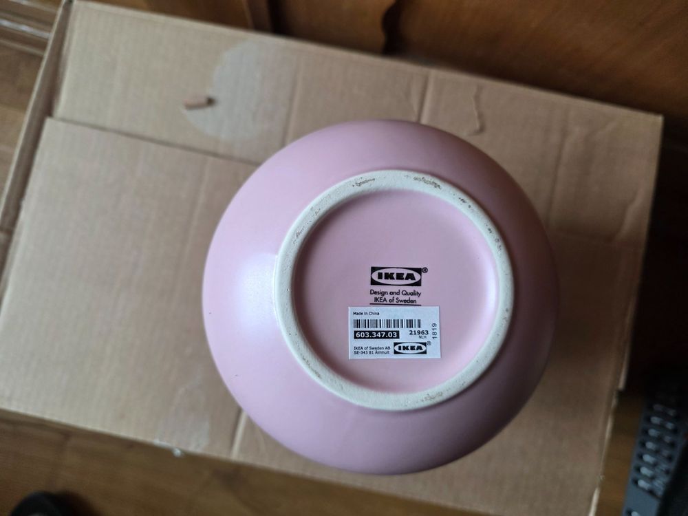 IKEA GRADVIS Vase lila Keramik schwer 23 cm (Gebraucht) in Walterswil ...
