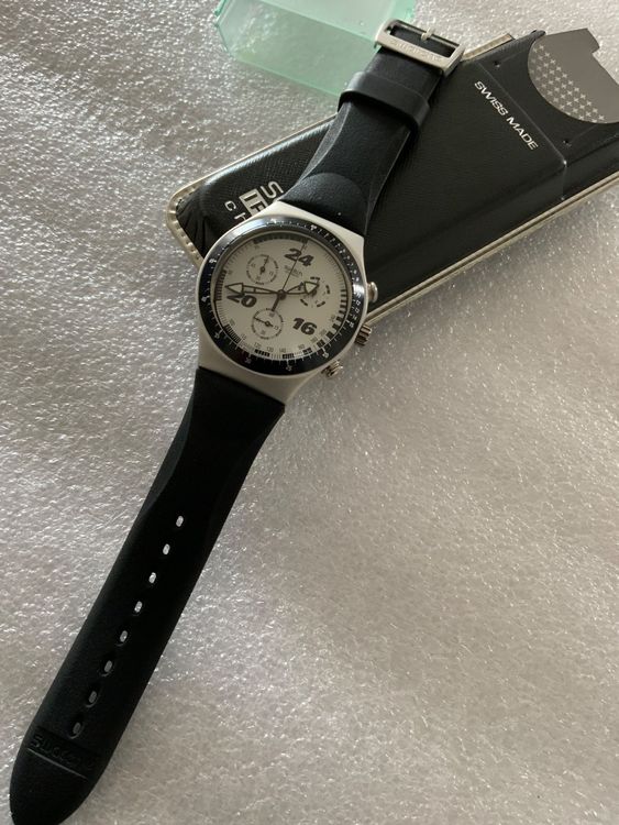 Swatch IRONY Chrono STRAIGHT EDGE - ungetragen - VINTAGE (Neu und originalverpackt) in Wettswil ...
