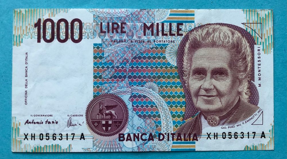 1.000 Lire XH Serie Sostitutiva/Ersatznote! (Gebraucht) in Unterägeri ...