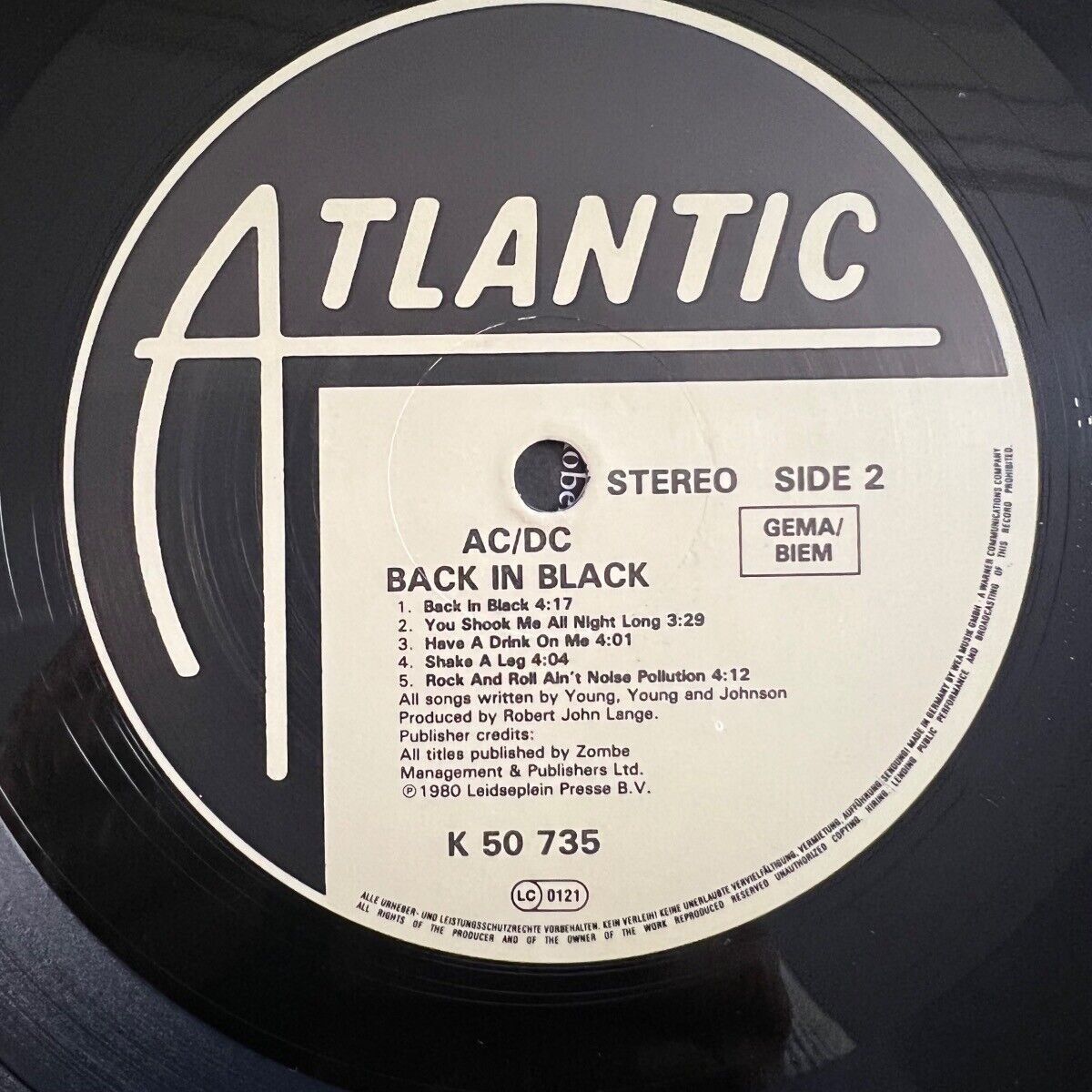 AC/DC - Back In Black // EU Reissue - TOP (Gebraucht) in Gais für CHF ...