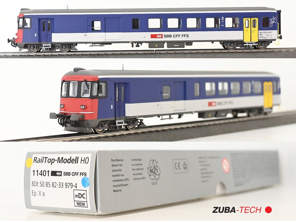 Rail-Top 11401 EW I Steuerwagen BDt NPZ KLB, H0 GS, mit OVP (Gebraucht) in St. Gallen für CHF ...