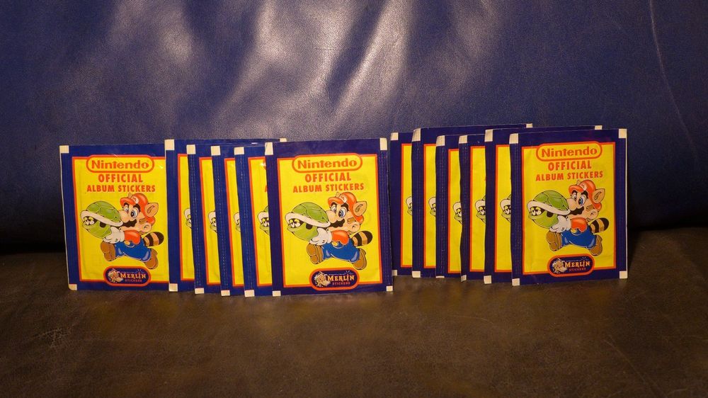 12 x official nintendo stickers 1992 (Neu und originalverpackt) in für ...