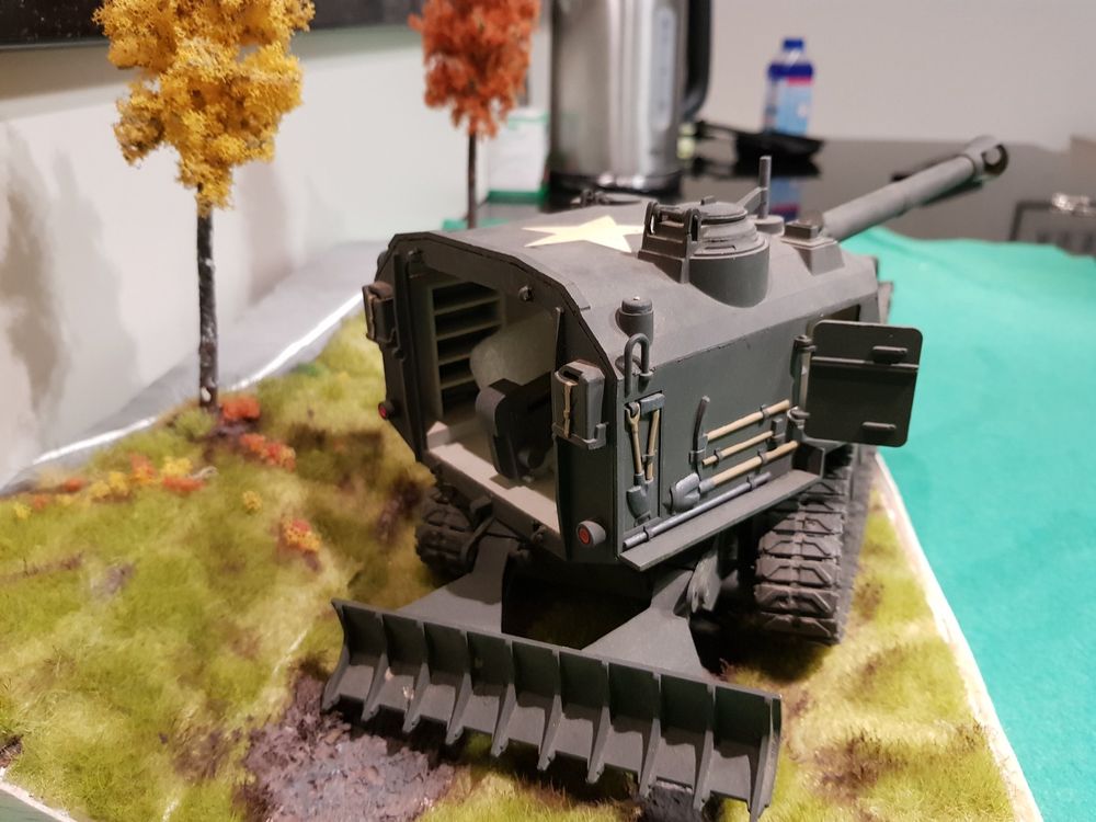Modellbaupanzer US Armee M40 long tom Panzerhaubitze 1-35 (Defekt) in ...