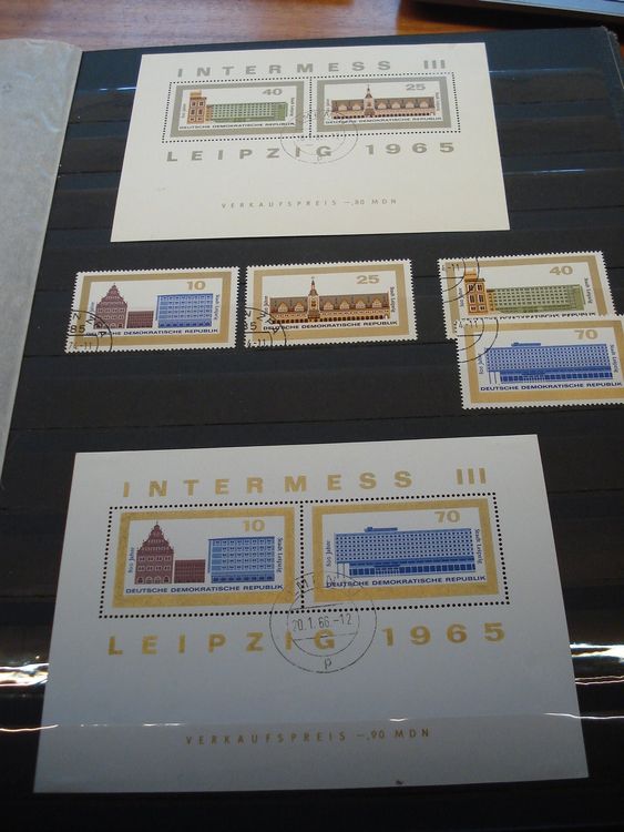DDR Block + Satz Lose, Intermess III, Leipzig 1965 o (Gebraucht) in Niederwil AG für CHF 1 – mit ...