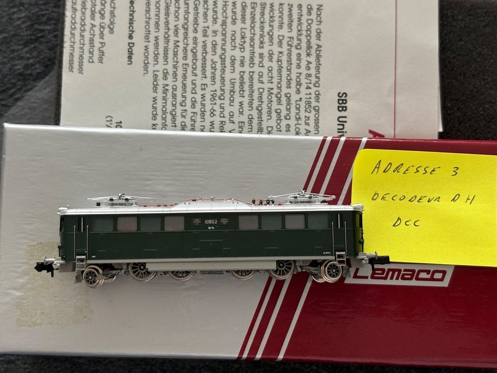 Lemaco N-009 Elok Ae 4/6 SBB 10802 Digital (Neu (gemäss Beschreibung ...