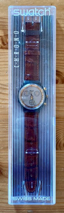 Rarität: Swatch Chrono ‚Goldfinger‘ (1991) (Neu und originalverpackt) in Zürich für CHF 149 ...