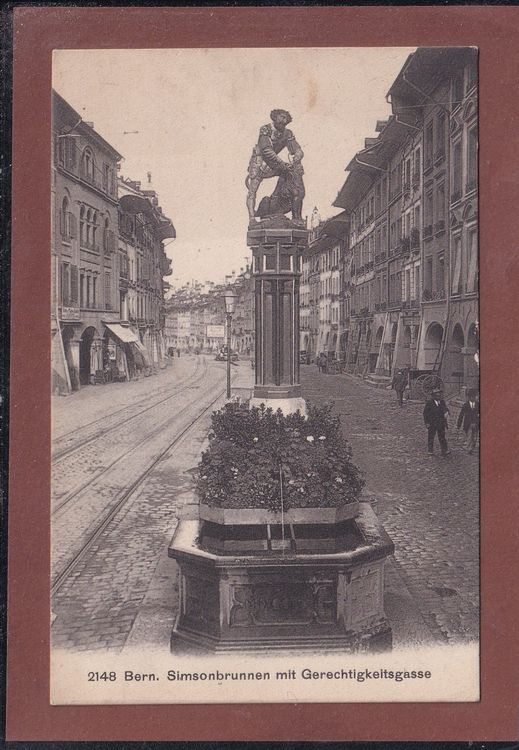 Bern - Simsonbrunnen - 1910 (Gebraucht) in Orvin für CHF 1.5 – mit Lieferung auf Ricardo kaufen