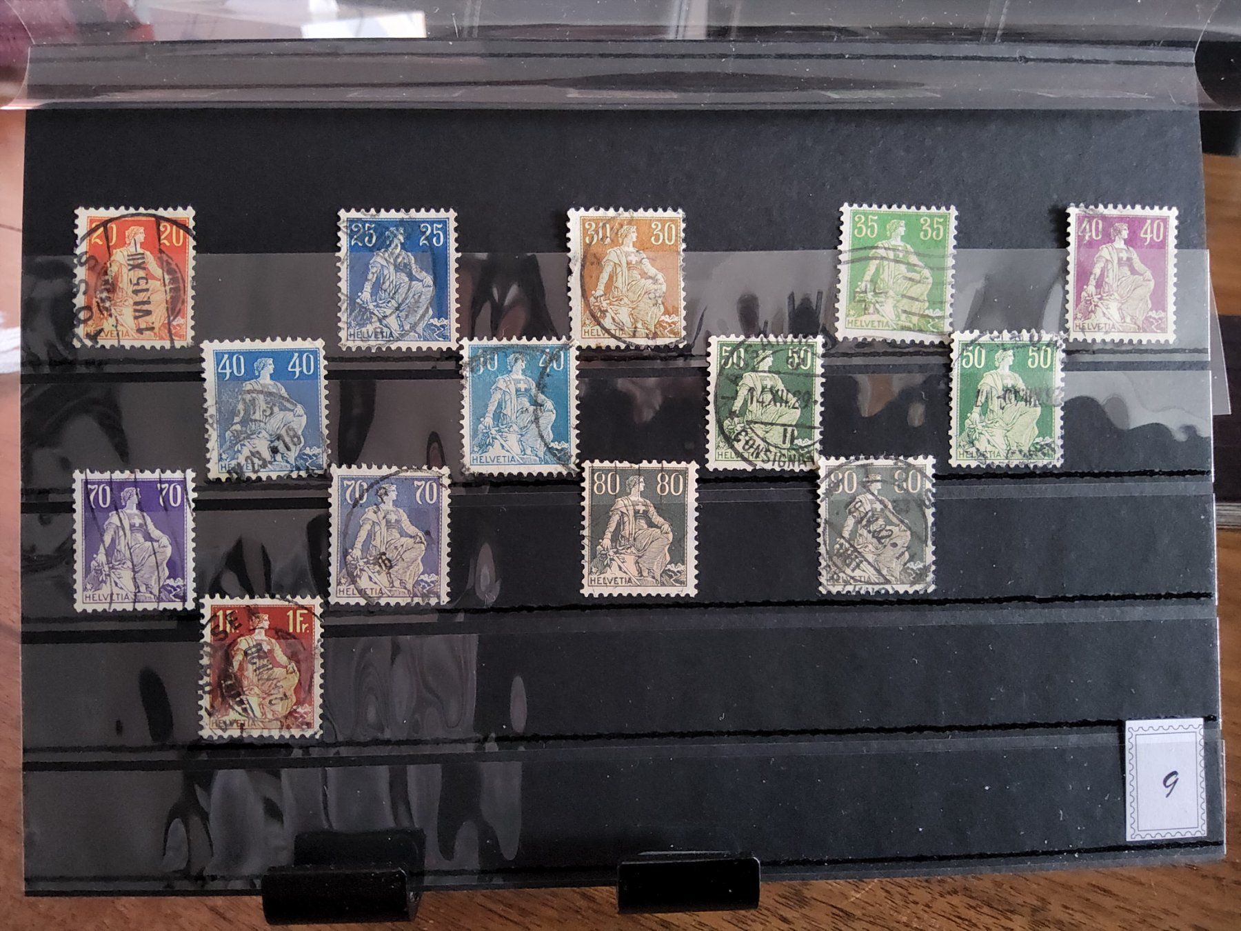 Helvetia mit Schwert SBK. 107-? * 1908 * (Gebraucht) in Wiesendangen ...