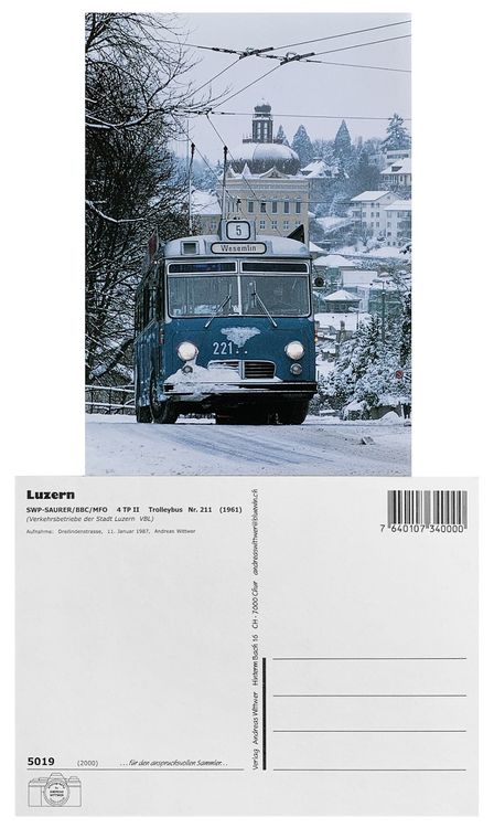 Luzern Dreilinden Wesemlin Trolleybus VBL Saurer Schindler (Neu (gemäss Beschreibung)) in Bern ...