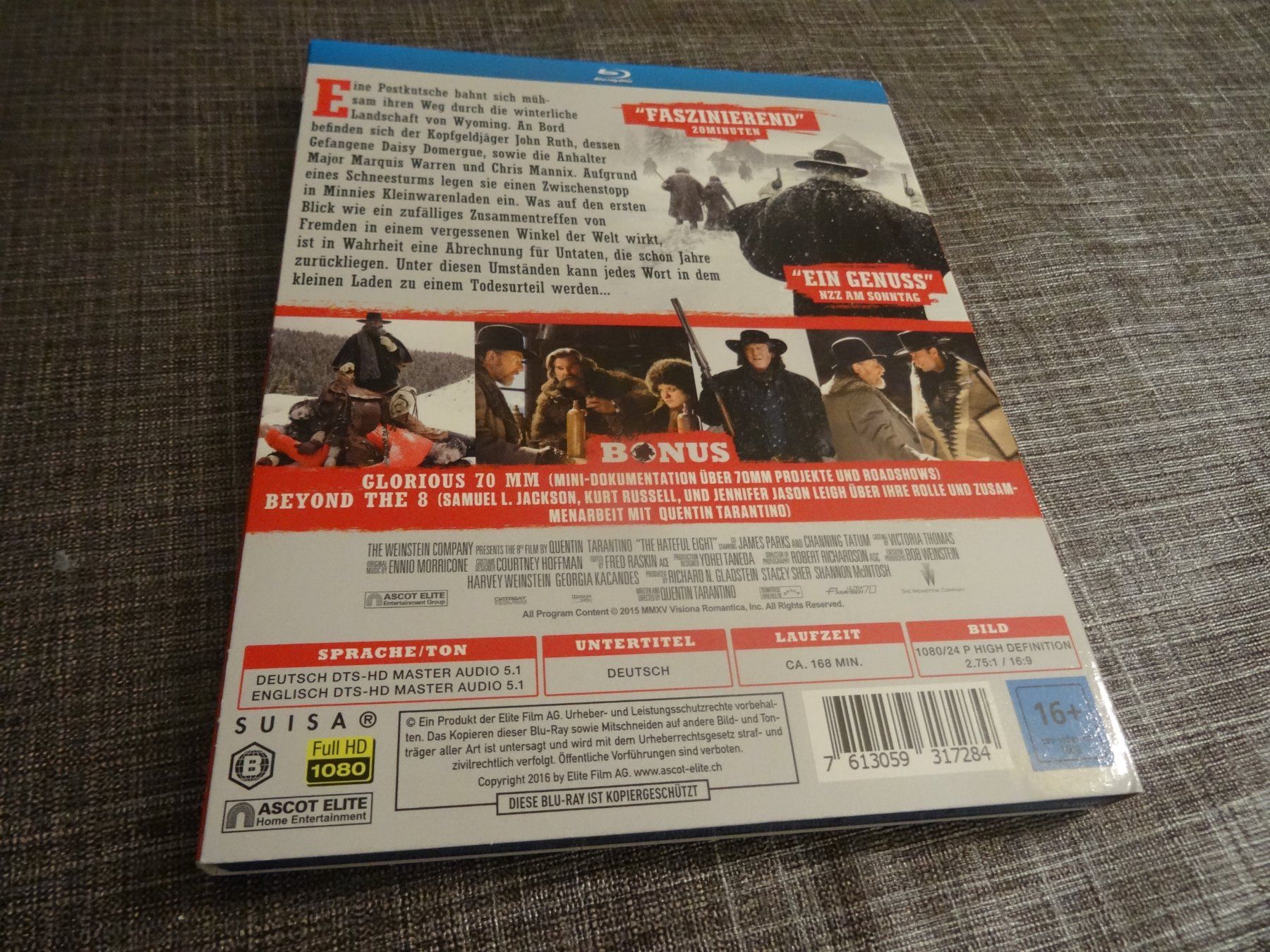 The Hateful Eight - Quentin Tarantino Blu-Ray (Gebraucht) in Olten für ...