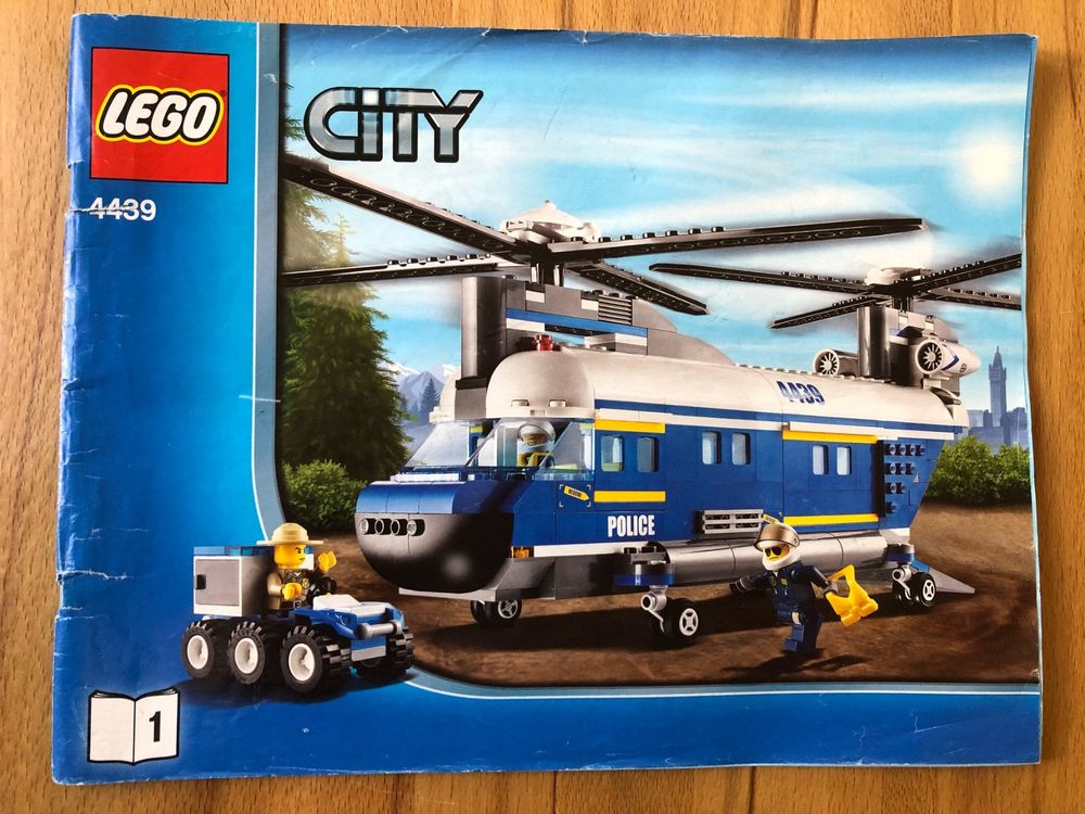Lego 4439 City Hubschrauber Bauanleitung 1 und 2 Helikopter (Gebraucht ...