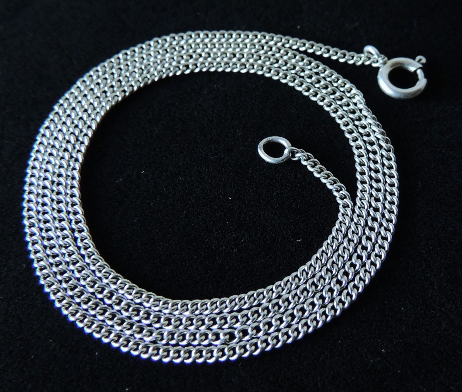 Silber 800 Panzer Halskette 47 cm / 1,5 mm (Gebraucht) in Waldenburg ...