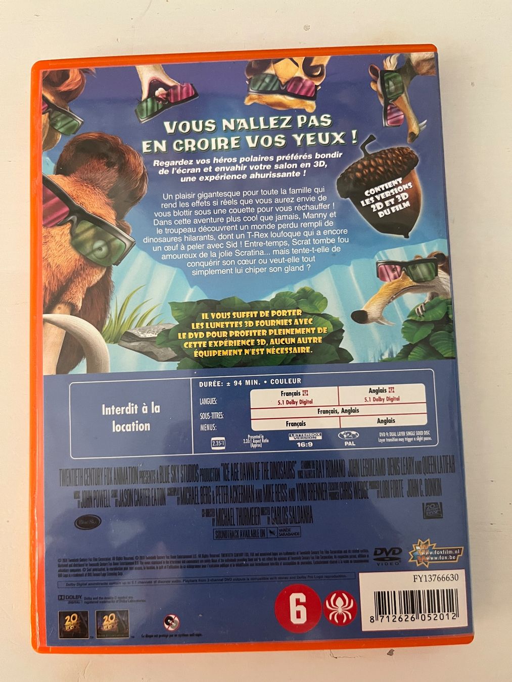 Ice Age 3 DVD 📀 (FR/EN) (D'occasion) à Sierre pour CHF 2.5 – avec ...