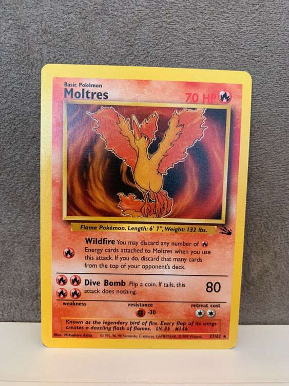 27/62 Moltres Lavados Rare ENG Pokemon Fossil | Kaufen auf Ricardo