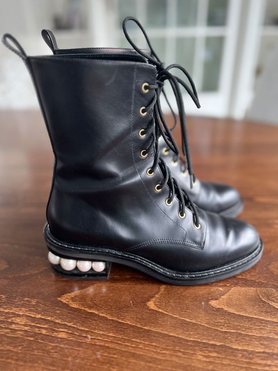 Nicholas Kirkwood- Perlen-Boots, Schwarz, Gr. 40Top Zustand! (Gebraucht ...