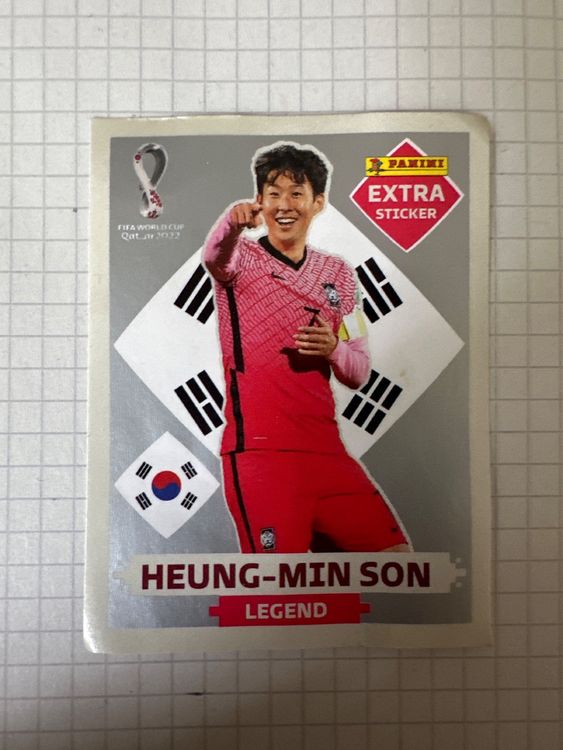 Panini Extra Sticker - Heung Min Son - Legend Silver | Kaufen auf Ricardo