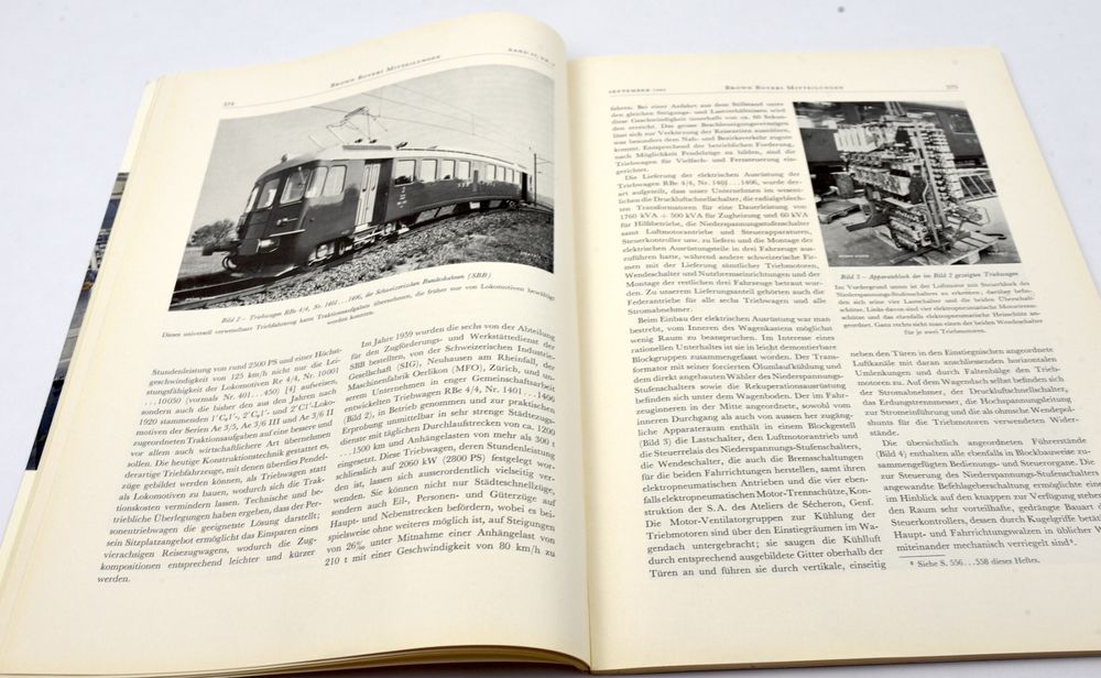 BROW BOVERI MITTEILUNGEN 1960: BLS, RBe 4/4, BVB, Rh-W (Gebraucht) in ...