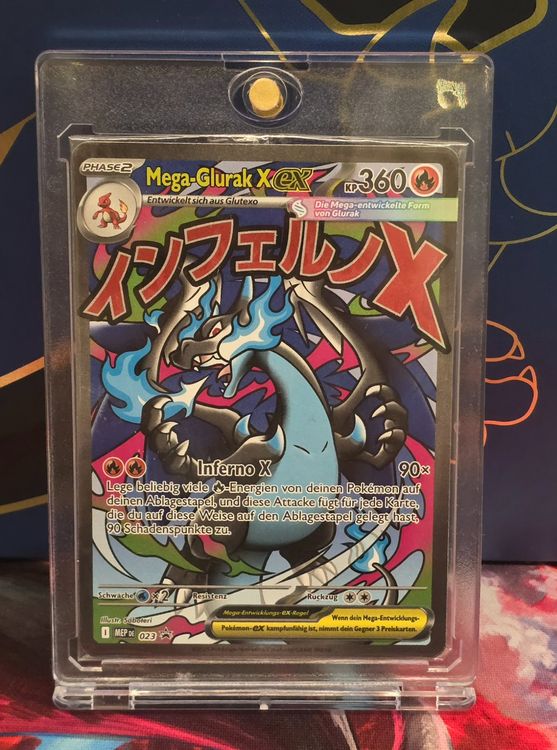 🇩🇪 Pokemon Fatale Flammen 》Mega Glurak X ex 023 (Neu (gemäss ...