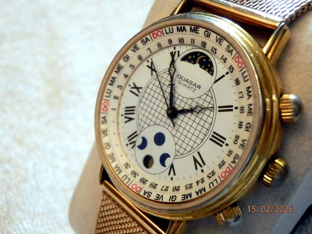 Quasar mit Mondphase, CH, Girard Perregaux, Quartz, 37mm, (Gebraucht ...