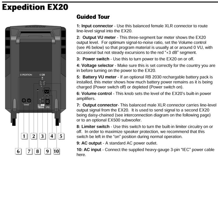 SAMSON Expedition EX20 200W Aktiv Monitor Lautsprecher (Gebraucht) in ...