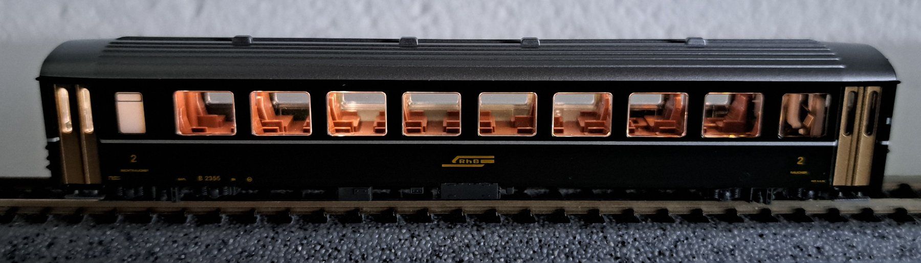 RhB Set Krokodil Ge 6/6-I 415 + 4 Wagen + Innenlicht Neu OVP (Neu und ...
