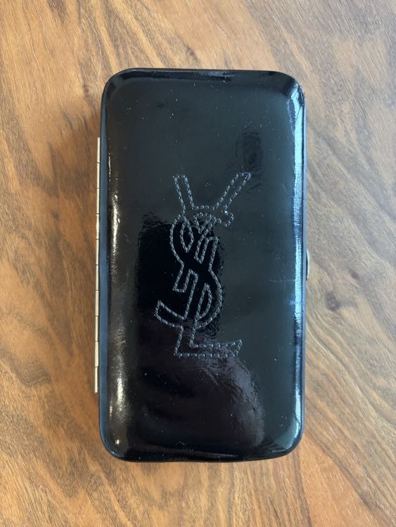 YSL Yves Saint Laurent Karten Portemonnaie schwarz, vintage (D'occasion ...