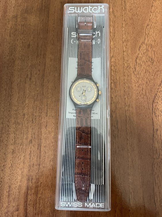 Swatch Chrono Goldfinger (SCM 100) Rarität | Kaufen auf Ricardo