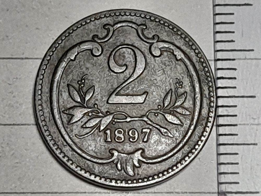 2 Heller 1897 Österreich "Franz Joseph I" | Kaufen auf Ricardo
