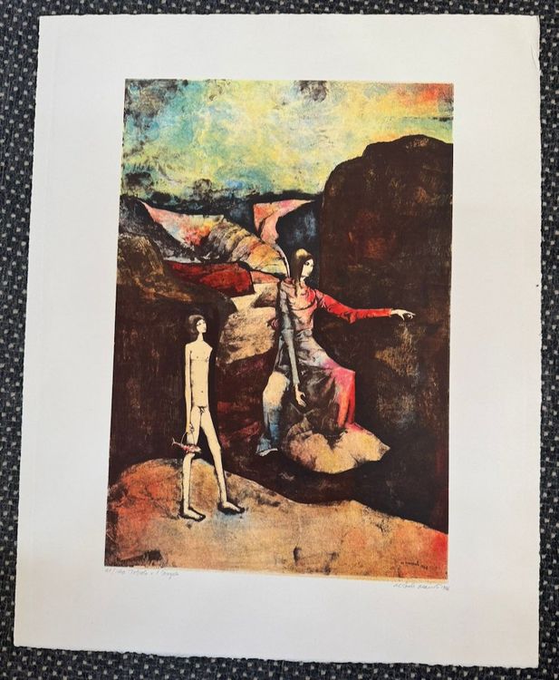 Lithografie handsigniert Michele Mainoli (ID b4930) (Gebraucht) in ...