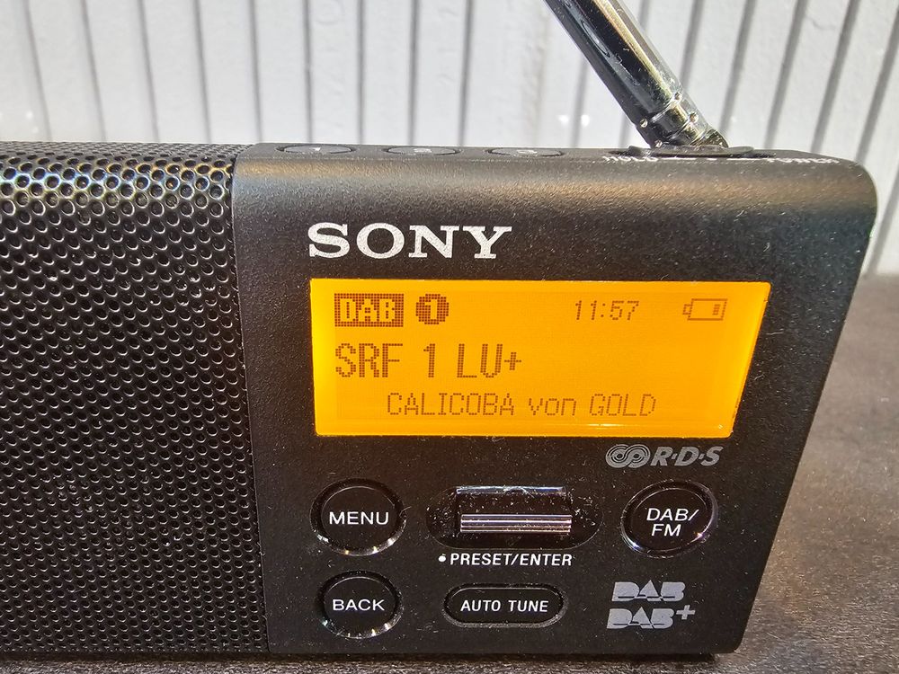 Sony XDR DAB DAB+ Miniradio, Taschenradio Pocket Radio (Gebraucht) in ...
