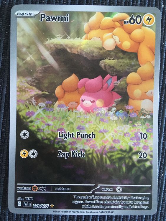 Pokemon Pawmi Art Rare Paldean Fates (Neu (gemäss Beschreibung)) in ...