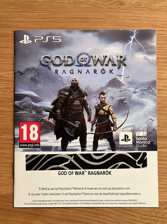 God of War 5 Ragnarök PS5 Playstation Digital Download Code (Neu ...